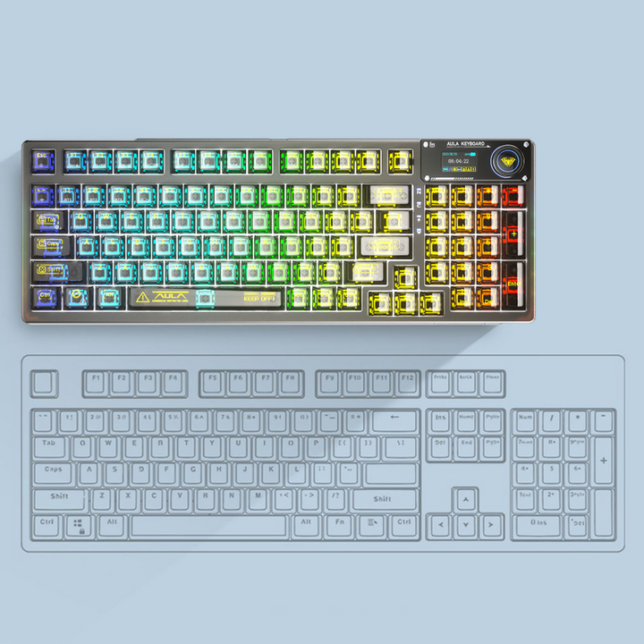 AULA F98 Pro Gasket Mechanical Keyboard – Aula Inno