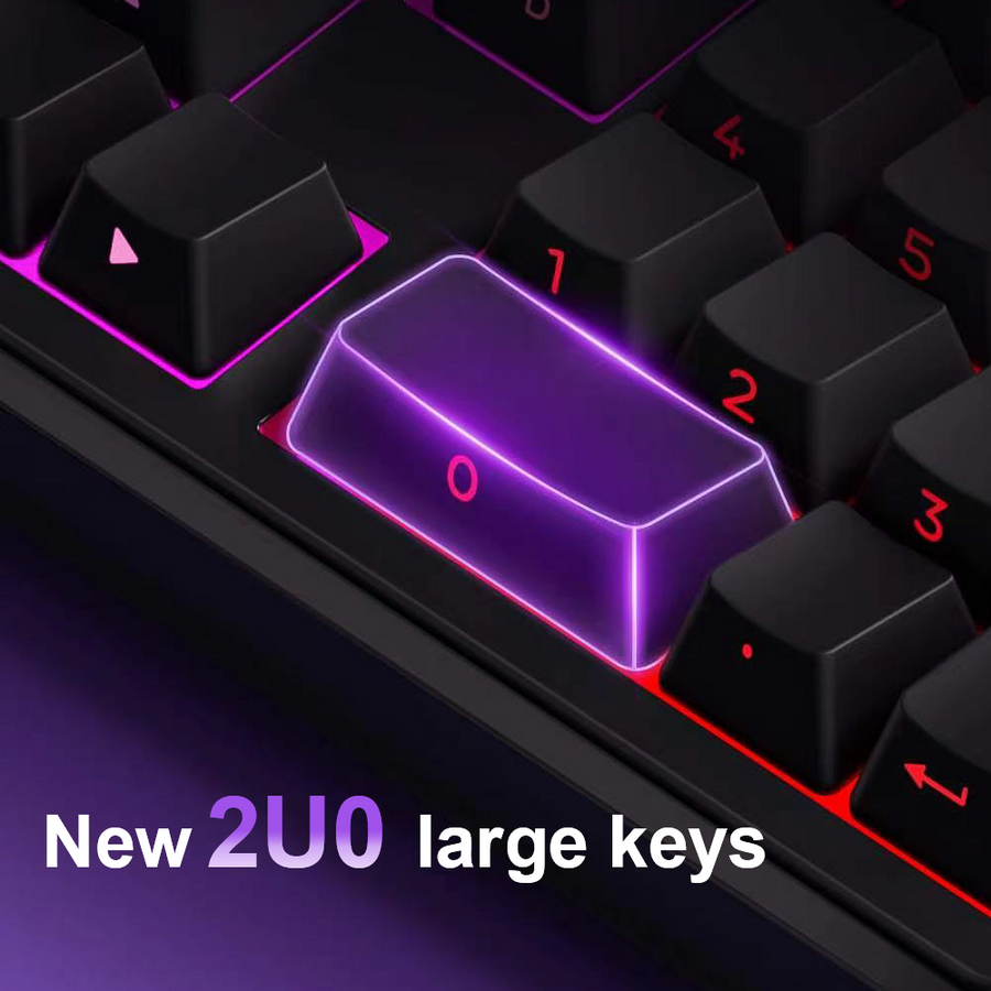 AULA F99 Pro Gasket Mechanical Keyboard-Gradient grey side-engraved ke ...