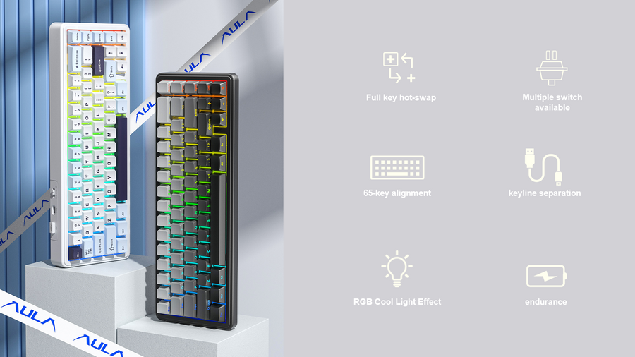 AULA F65 Gasket Mechanical Keyboard – Aula Inno