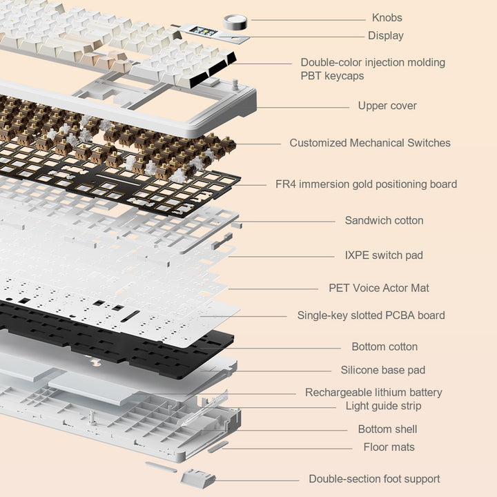 Aula F108 Pro Full-Size Mechanical Keyboard With Smart Screen (In ...