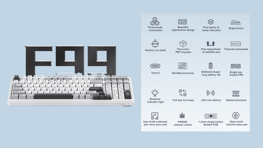 AULA F99 Gasket Mechanical Keyboard – Aula Inno