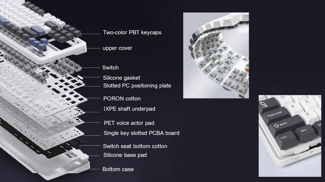 AULA F87 Pro Gasket Mechanical Keyboard-Color-Random Blind Box – Aula Inno