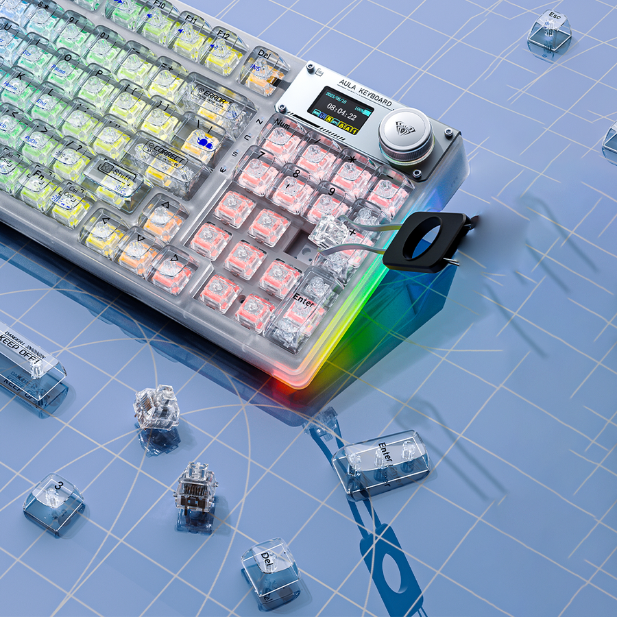 AULA F98 Pro Gasket Mechanical Keyboard – Aula Inno